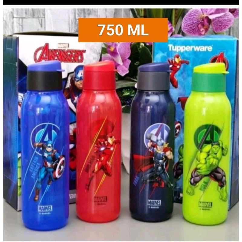 Jual botol minum eco fancy Avenger series 750 ml tupperware ecer ...