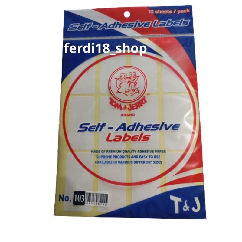 Jual Lebel Nama Tom & Jerry 1 pak Isi 10 sheet/ Stiker Tom & Jerry | Shopee Indonesia