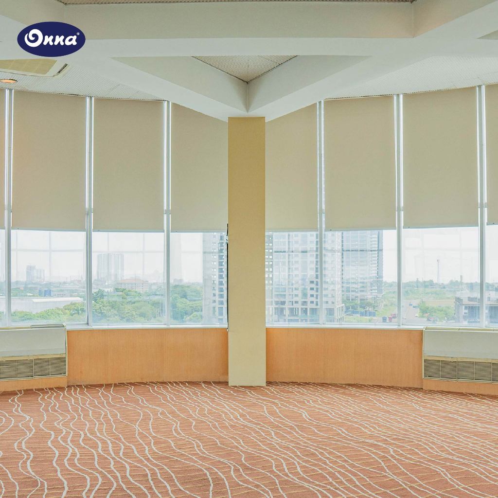 Jual Roller Blinds Onna seri 33 kain Blackout, block cahaya 100% ...