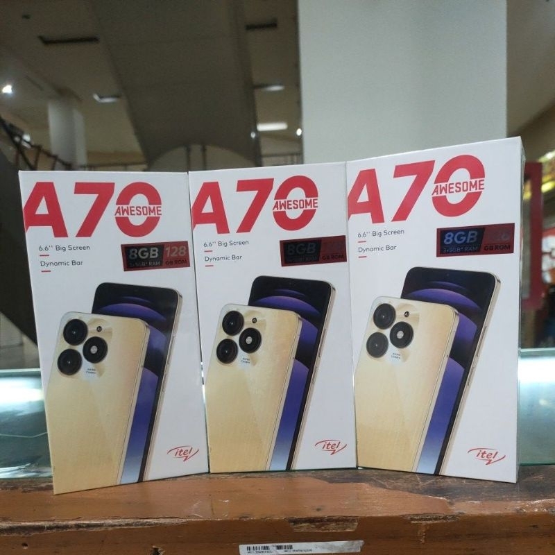 Jual ITEL A70 4/64 GB NEW GARANSI RESMI 5000mAh Battery | Shopee Indonesia