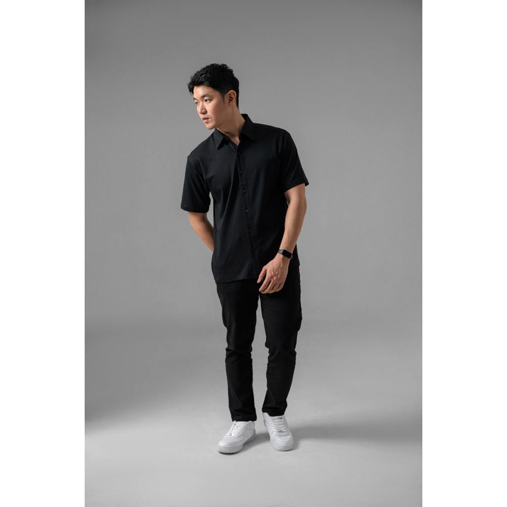 Jual BYBLANK Saga Kemeja Kaos Cotton Air - Kemeja Premium Lengan Pendek Bahan Cotton Air ...