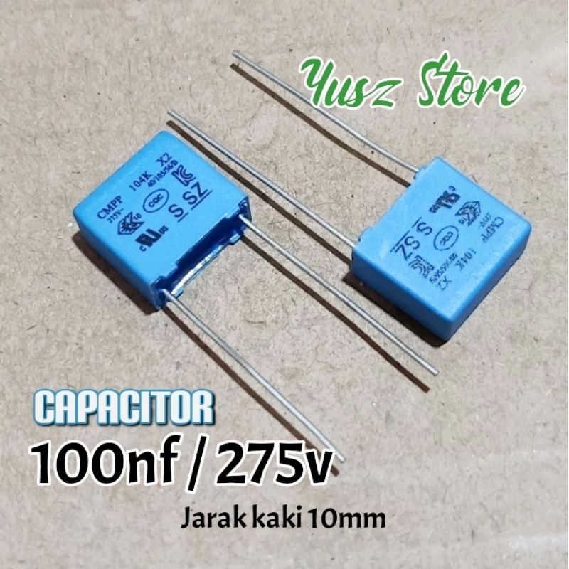 Jual Capacitor 104 275v Kapasitor MKP MKM 100nf 275 volt | Shopee Indonesia