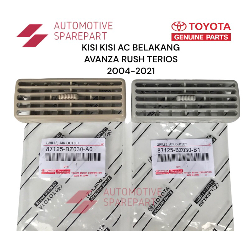 Jual Kisi-Kisi Ac Plafon Avanza Xenia Rush Terios 2004-2021 Original ...