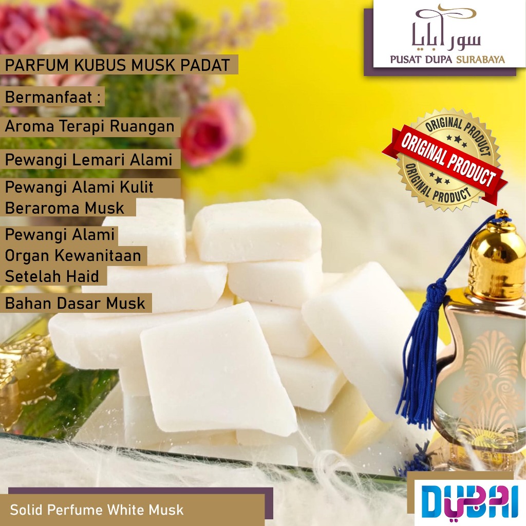 Jual Solid Perfume White Musk Parfum Cubes Padat dengan Aroma White ...