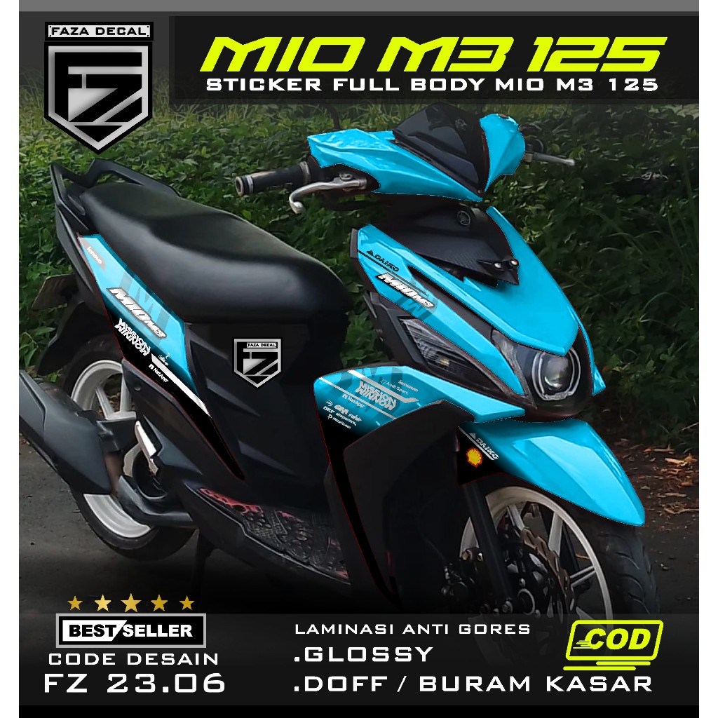 Jual (COD)Decal MIO M3 125 Full Body MISSION WINNOW - Sticker Motor ...