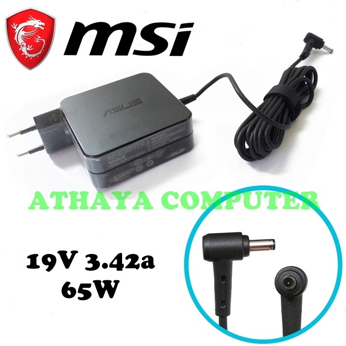 Jual Charger Adaptor MSI Modern 14 19V 3.42A MSI 14 C11M 14 B5M 65W | Shopee Indonesia