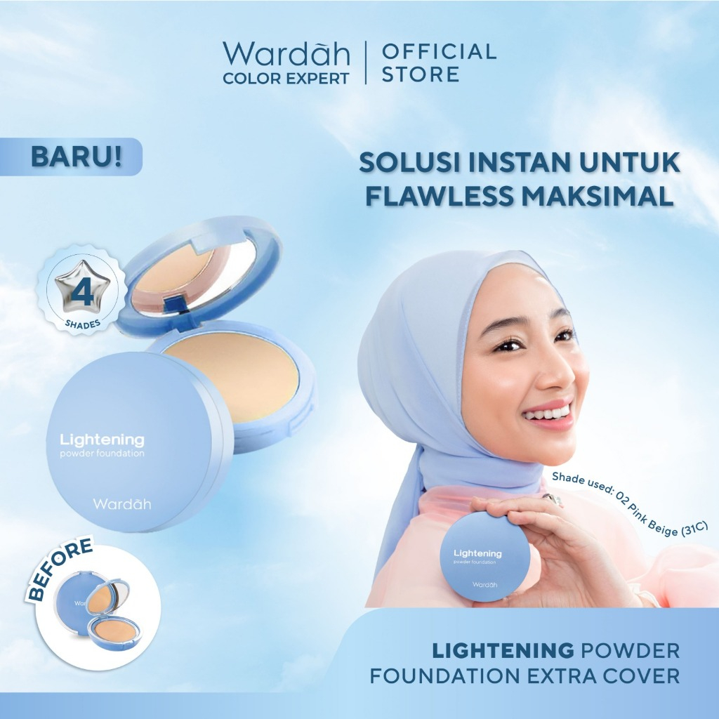 Jual Wardah Lightening Powder Foundation Extra Cover 10 g - 𝗕𝗲𝗱𝗮𝗸 𝗣𝗮𝗱𝗮𝘁 ...