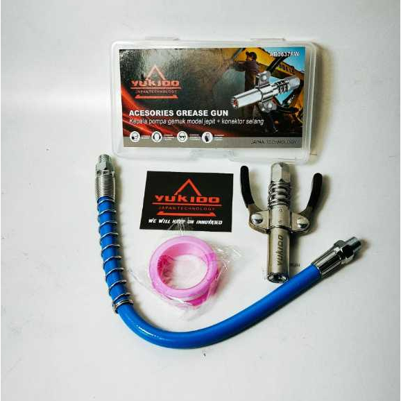 Jual NEW Pistol Gemuk Alat Kepala Pompa Grease Gun SET Grease Coupler ...