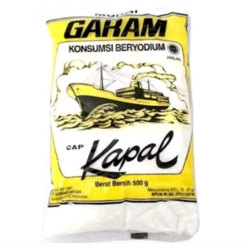 Jual Garam Cap Kapal 250g | 500g | Shopee Indonesia
