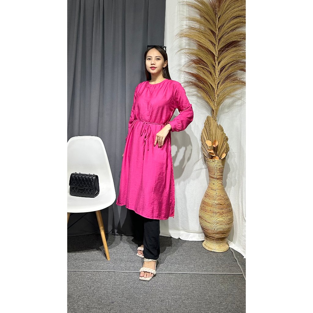 Jual RX FASHION - XAVIRA TUNIK KEMEJA OVERSIZE LINEN WANITA POLO SHIRT ...