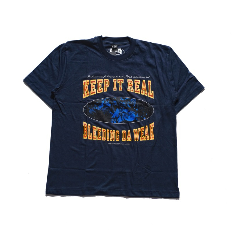Jual ORIGINAL tshirt KEEP IT REAL - Bleeding da weak (navy) | Shopee ...