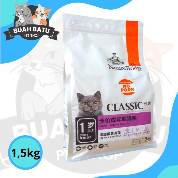 Jual Nature Bridge Classic Adult Cat Food 1.5kg | Shopee Indonesia
