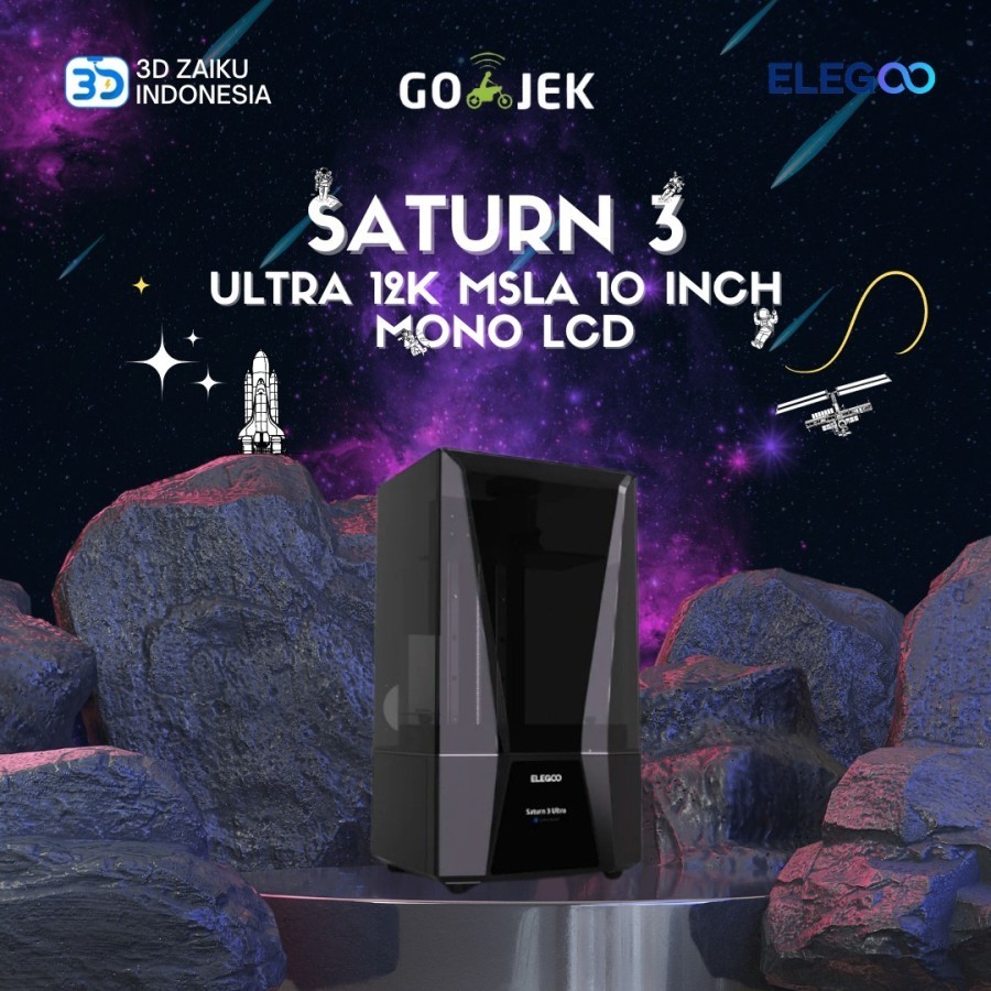 Jual ELEGOO Saturn 3 Ultra 12K MSLA 10 inch Mono LCD 3D Printer Resin | Shopee Indonesia