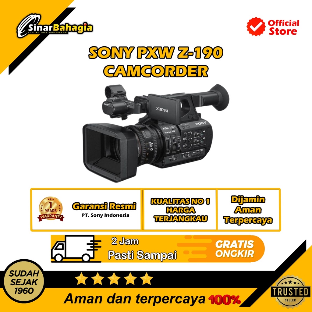 Jual Sony PXW Z190 Sony Z 190 / Z190T 4K HDR Camcorder | Shopee Indonesia
