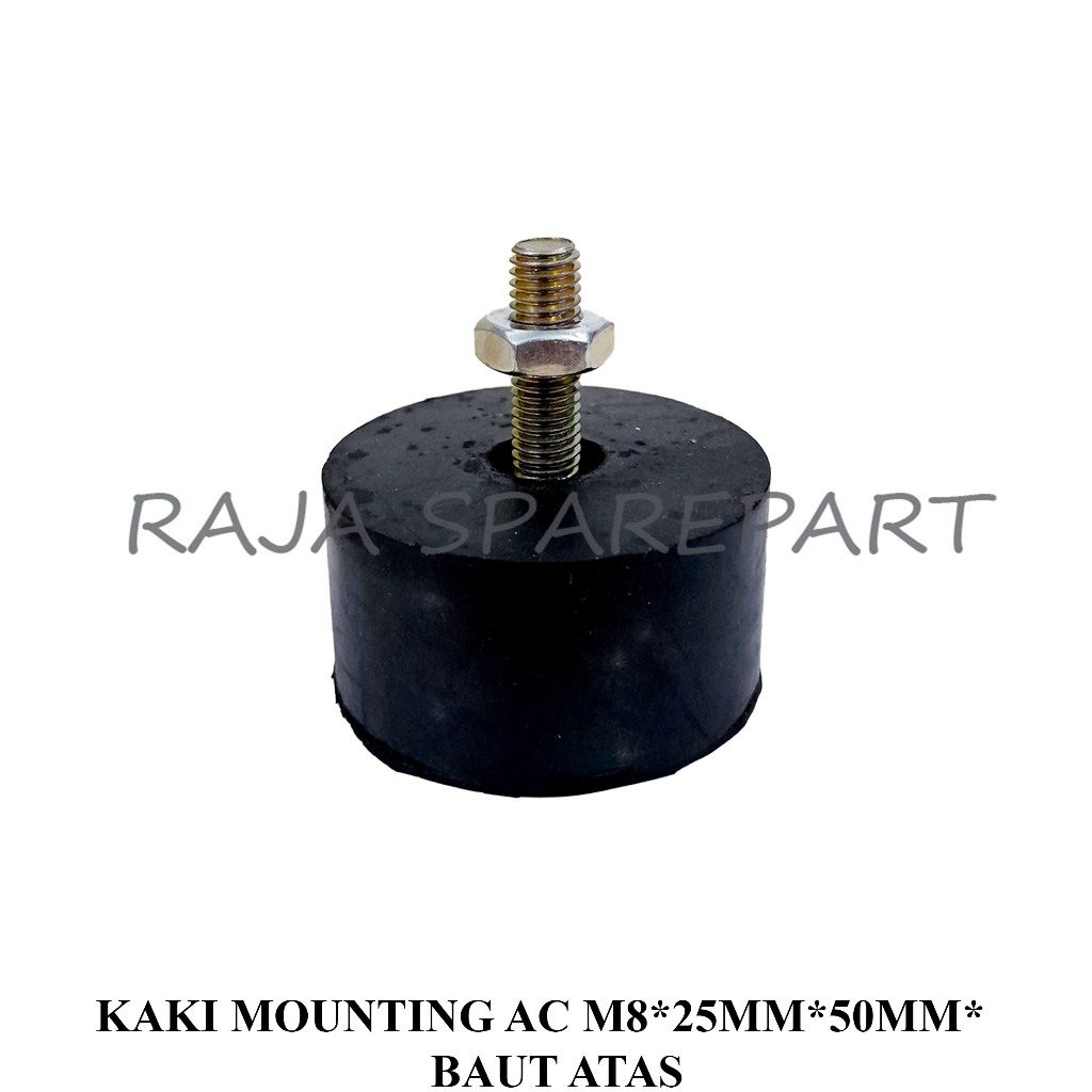 Jual KM8 KARET MOUNTING/KAKI MOUNTING AC M8*25MM*50MM BAUT ATAS ...