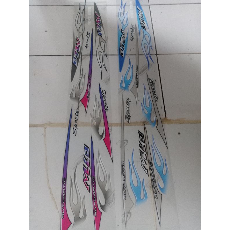 Jual striping mio sporty api custom warna copy original transparan | Shopee Indonesia