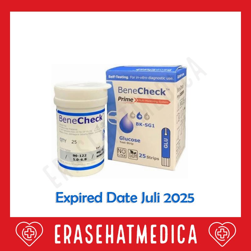 Jual BeneCheck Prime Test Strips Glucose (Gula Darah) | Shopee Indonesia