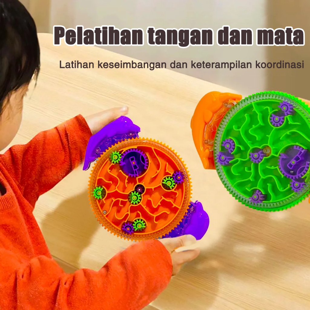 Jual GEAR LABYRINTH DISK Puzzle Maze puzzle kubus bola keseimbangan ...