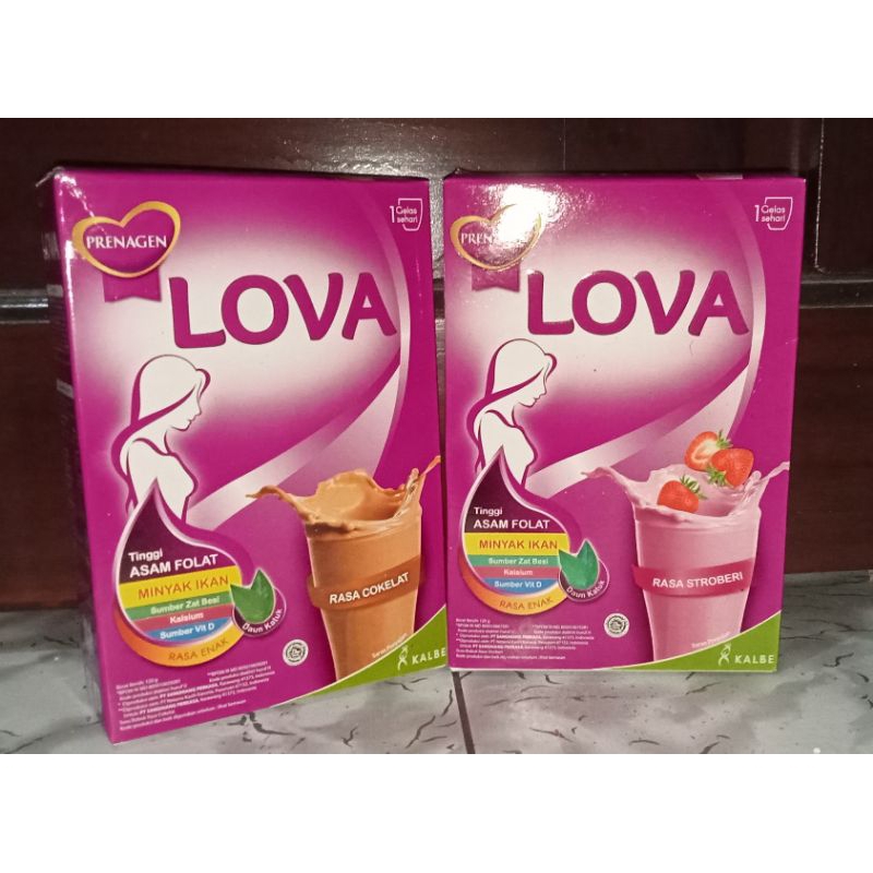 Jual Susu Ibu Hamil/Menyusui Prenagen Lova 120gr Rasa Coklat dan ...