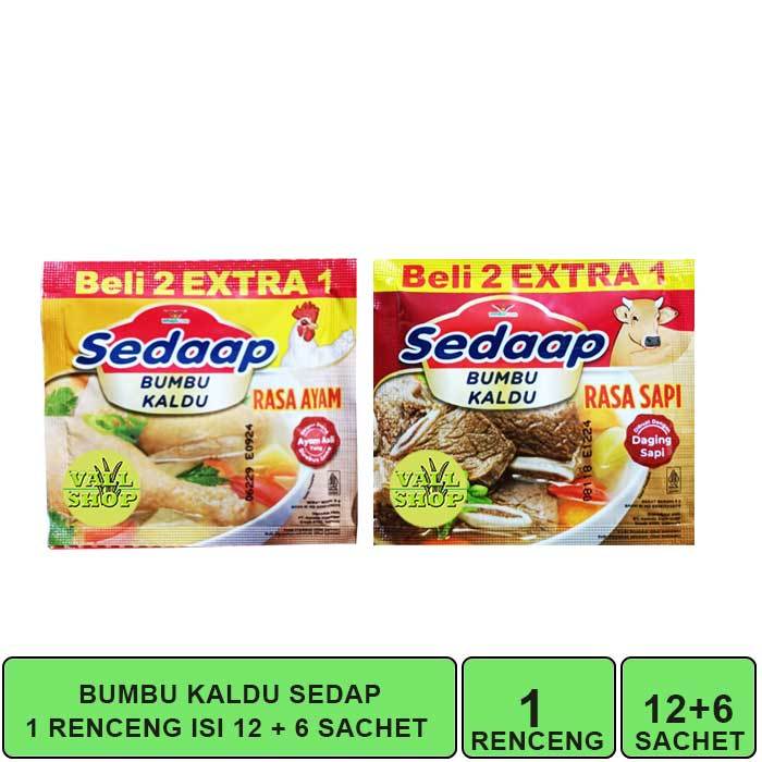 Jual 1 RENCENG ISI 12 + 6 SACHET BUMBU KALDU SEDAAP | Shopee Indonesia