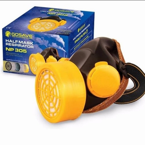 Jual GAS MASK RESPIRATOR OBAT SINGLE FILTER NP305 CORONG BABI HALF FACE ...