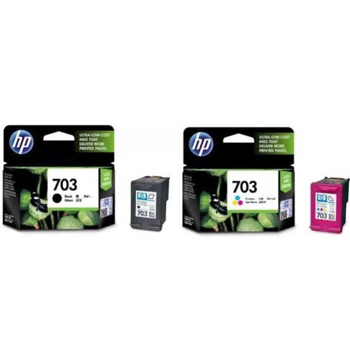 Jual tinta cartridge HP 703 black & 703 color original (VARIAN) for ...