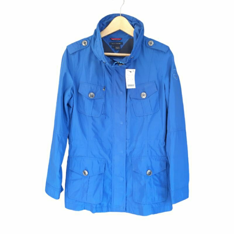 Jual Parka Jacket Women Jaket Parka Cewek Biru Tommy Hilfieger | Shopee ...