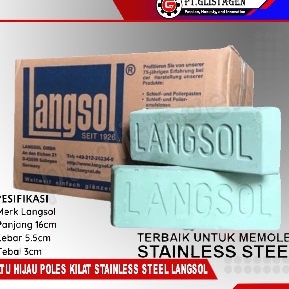 Jual KpG Langsol Batu Hijau Poles Kilat Stainless Steel Poles ORIGINAL ...