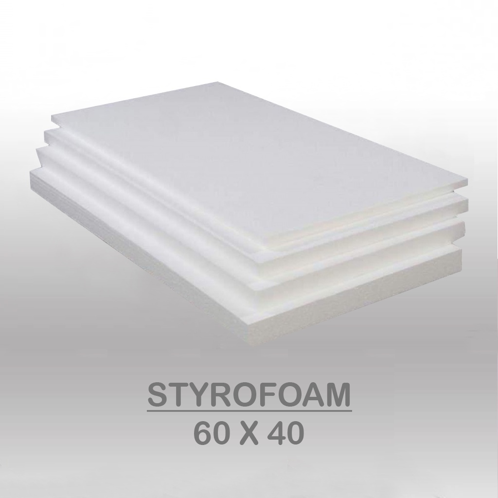 Jual 60x40cm Papan Styrofoam Gabus Lembaran Ukuran 60 x 40 Styrofoam/ Gabus/ stereofoam ...