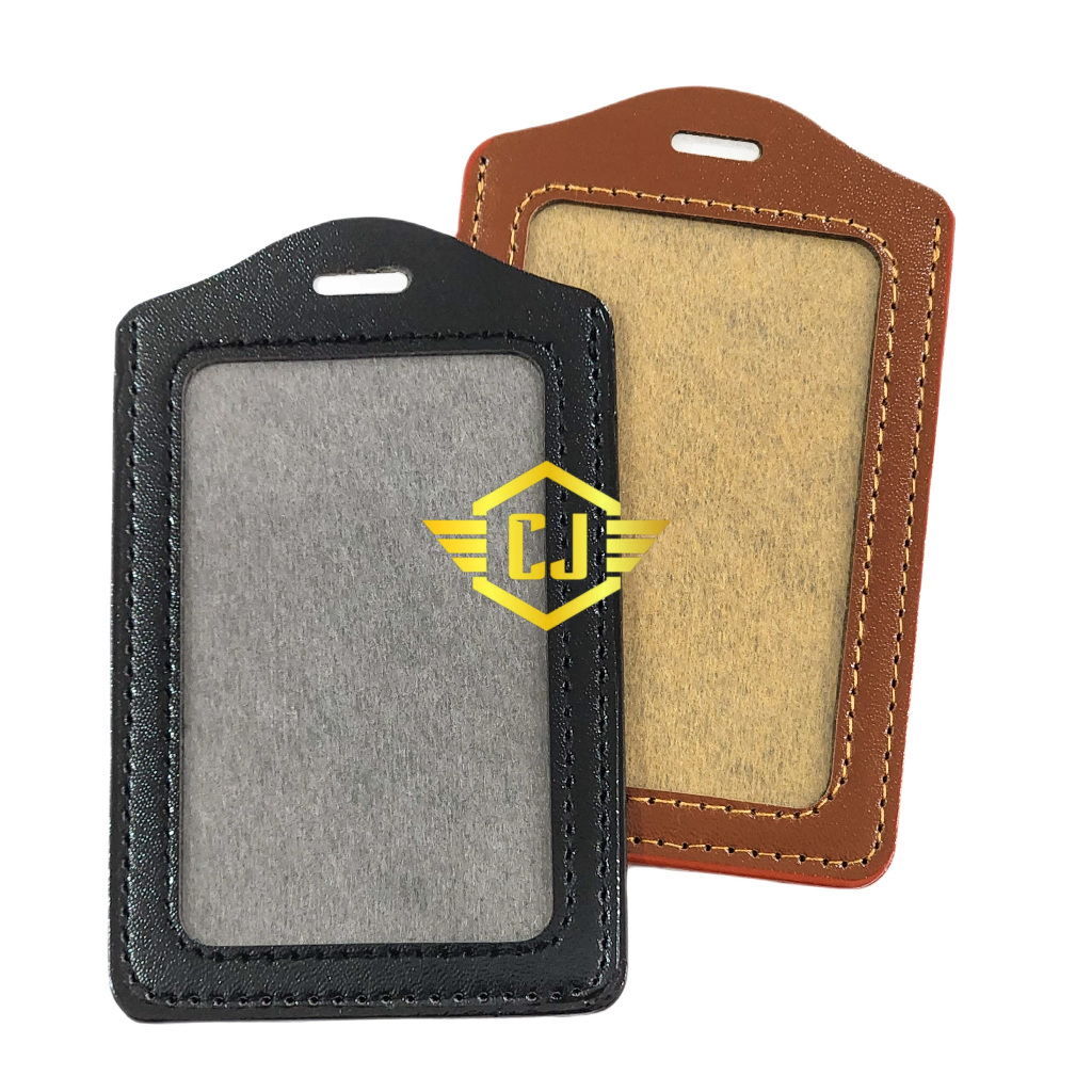 Jual ID Card Holder Kulit Sintetis ( Name Tag / Tanda Pengenal ...