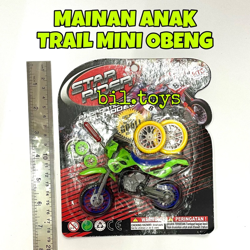 Jual MAINAN ANAK MOTOR TRAIL MINI OBENG MOTOR TRIL OBENG DAN BAN SEREP ...