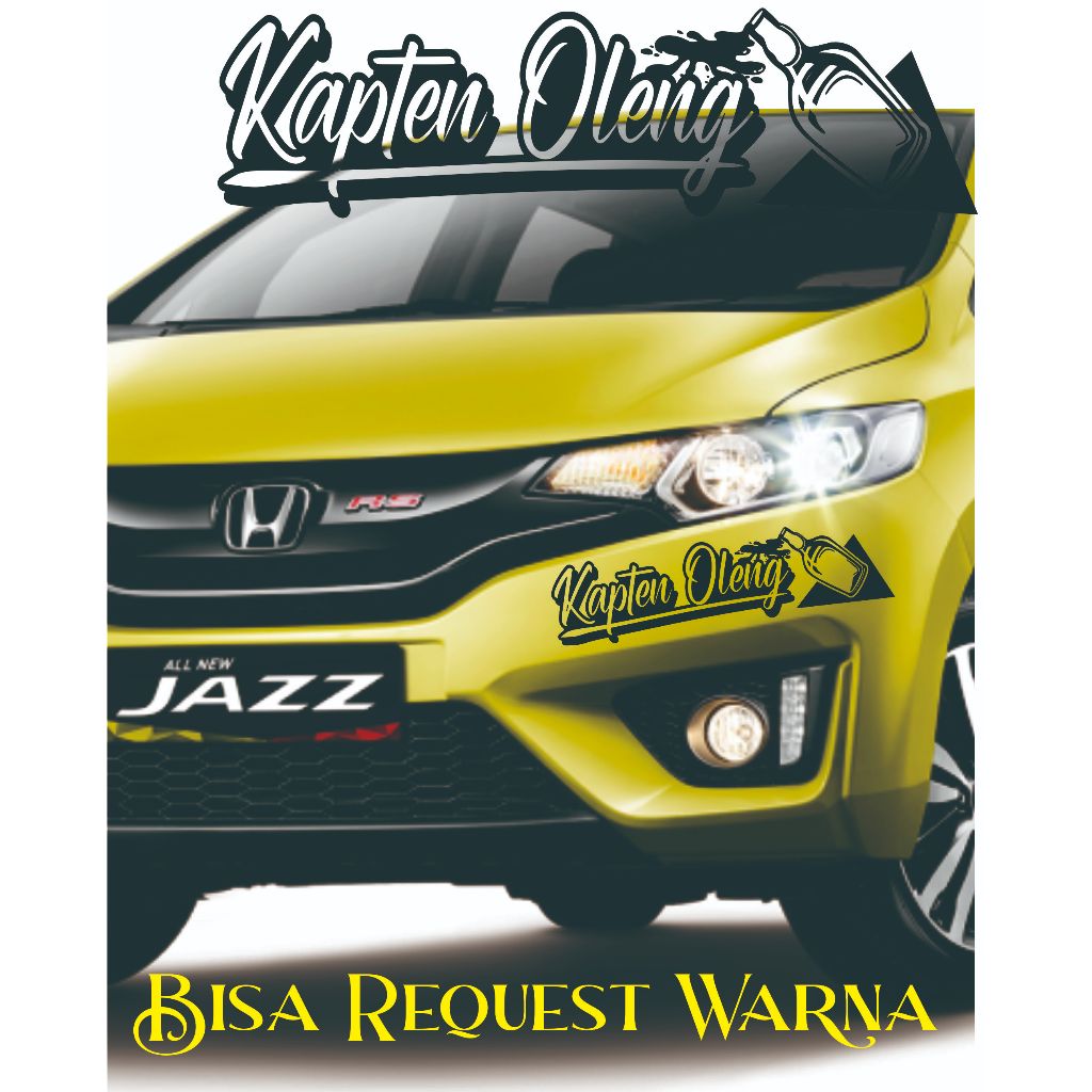 Jual STIKER PENUTUP BARET BAMPER MOBIL KAPTEN OLENG CUTTING STICKER ...