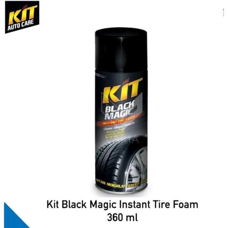 Jual kit black magic tire foam/pengkilat ban mobil 350ml | Shopee Indonesia