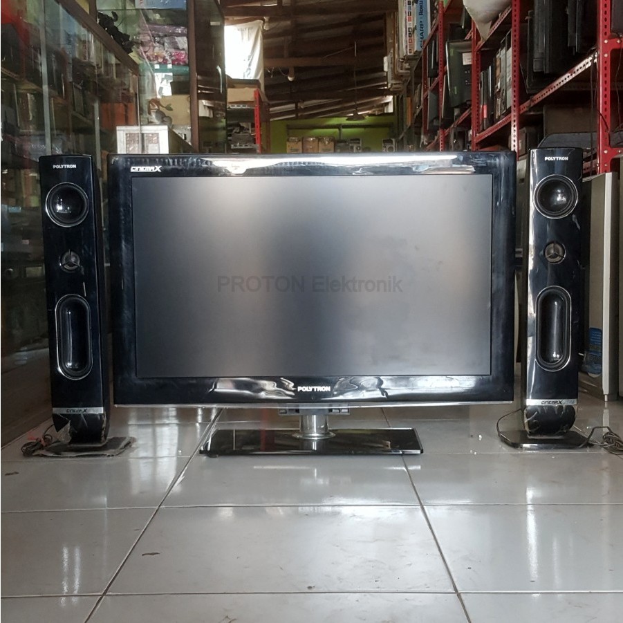 Jual TV LCD Polytron 32" PLM32T25 plus Speaker Tower seken normal ...