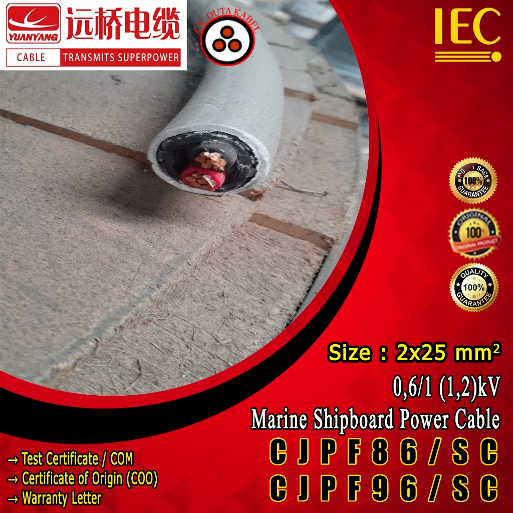 Jual Kabel Marine CJPF86/SC - CJPF96/SC 3x2,5 mm2 / 3x2,5 mm2 MERK ...