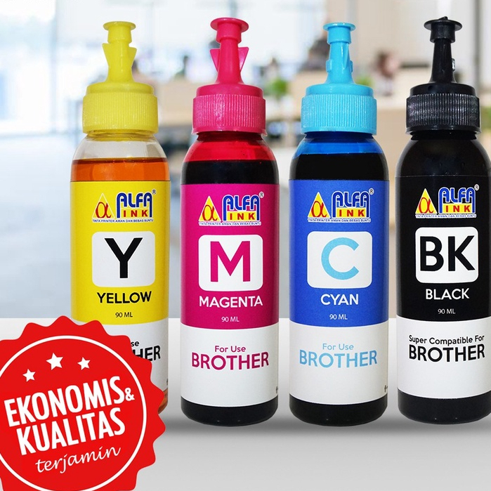 Jual TINTA Alfa Ink BROTHER 90 ML ~ TINTA DYE | Shopee Indonesia