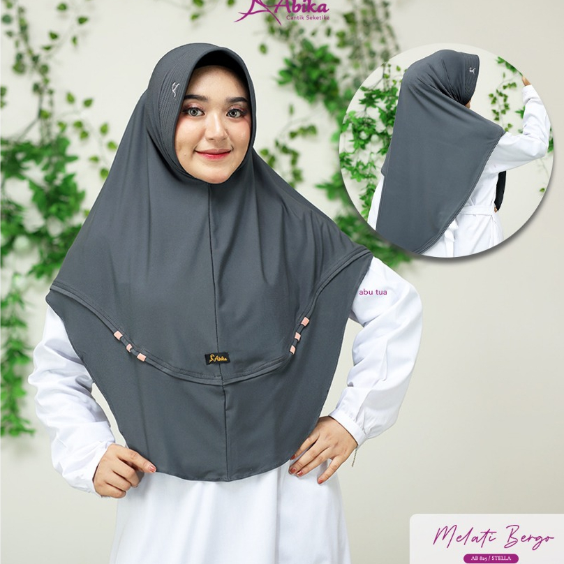 Jual MELATI DAN MARSYA bergo by abika hijab dan by elzami ( stella premium ) | Shopee Indonesia