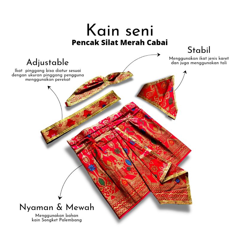 Jual Songket Pencak Silat/ Kain Songket Palembang/Batik Pencak Silat ...