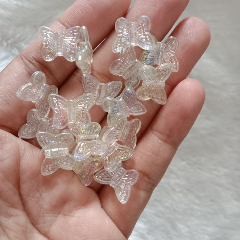 Jual Mote kupu mini bening Brokenwhite | Shopee Indonesia