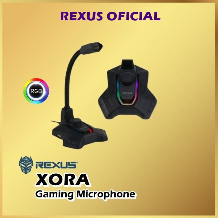 Jual Rexus Xora DM1 Gaming Microphone RGB Mic DM 1 | Shopee Indonesia