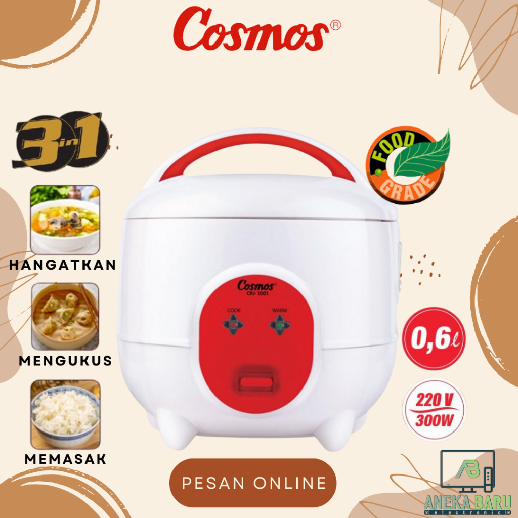 Jual [READY & COD] Cosmos Rice Cooker Penanak Nasi CRJ-1001N / 1001N ...