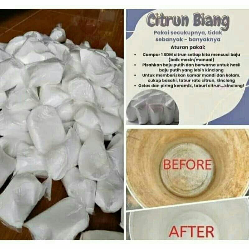 Jual Biang Citrun 250 gram Pembersih Kotoran Membandel di Kamar Mandi ...