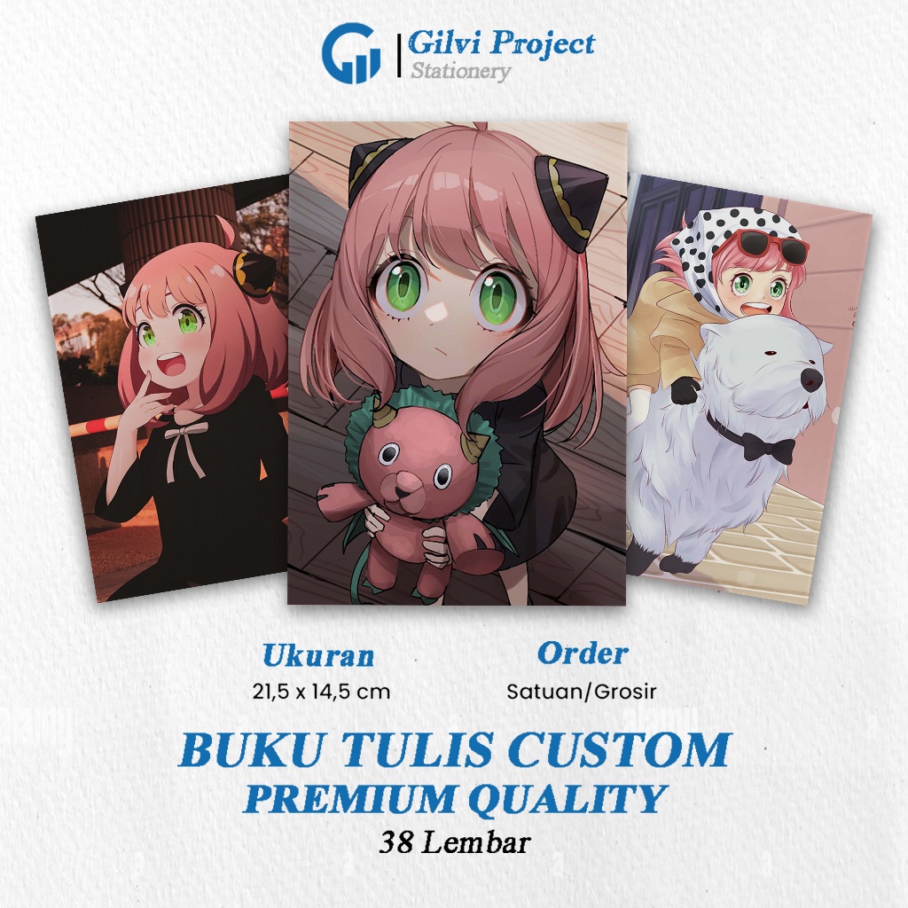 Jual Buku Tulis Anya Spy X Family / Buku Tulis Sekolah / Buku Tulis ...