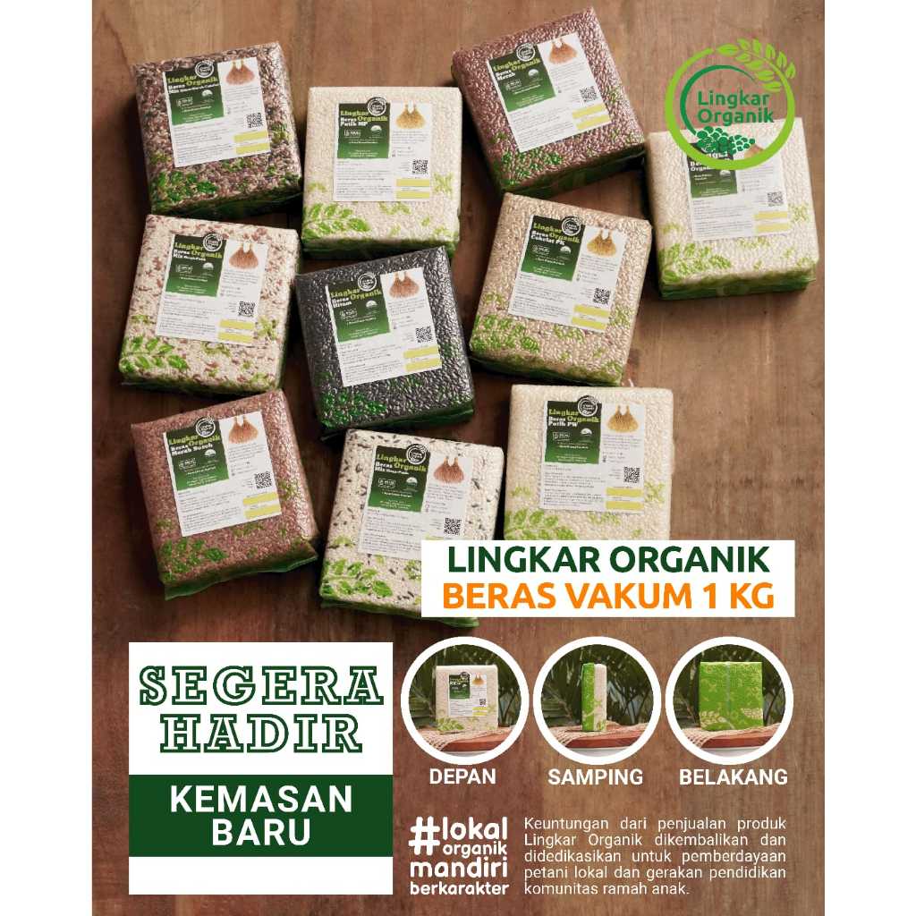 Jual Beras LINGKAR ORGANIK - Beras Diet - Beras Organik Merah/Hitam ...