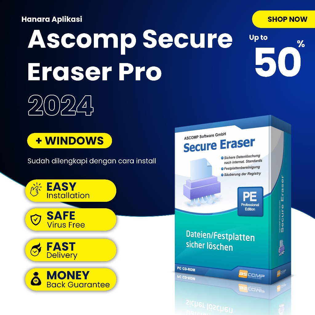 Jual Ascomp Secure Eraser Professional 6 [WIN] | Shopee Indonesia
