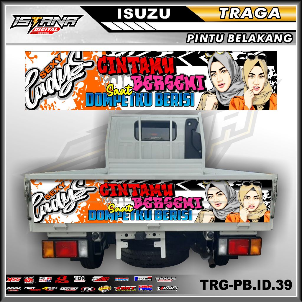 Jual Stiker Pintu Belakang Pick Up TRAGA - Sticker Variasi Pintu ...