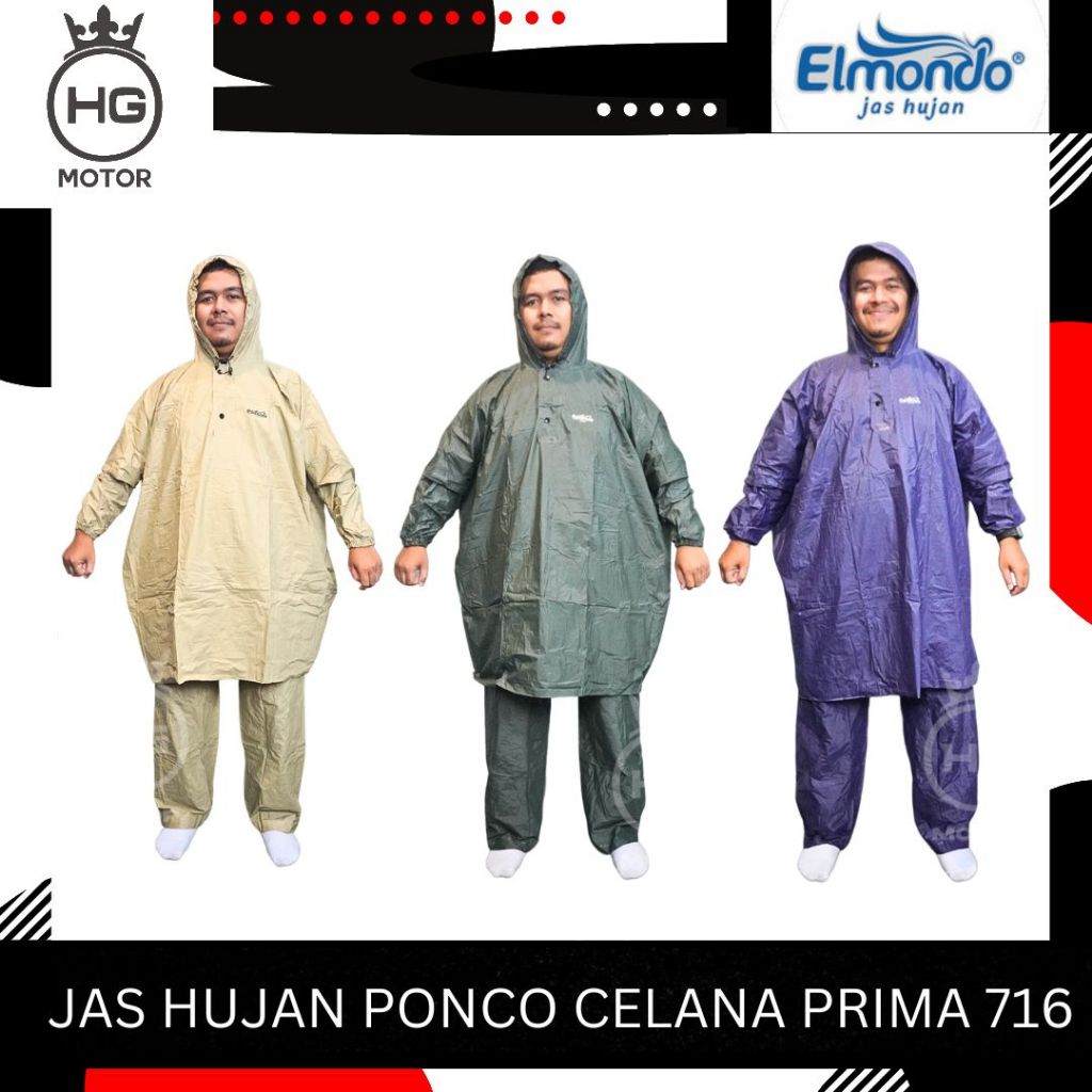 Jual JAS HUJAN ELMONDO SETELAN PONCO LENGAN CELANA ELMONDO PRIMA 716 | Shopee Indonesia