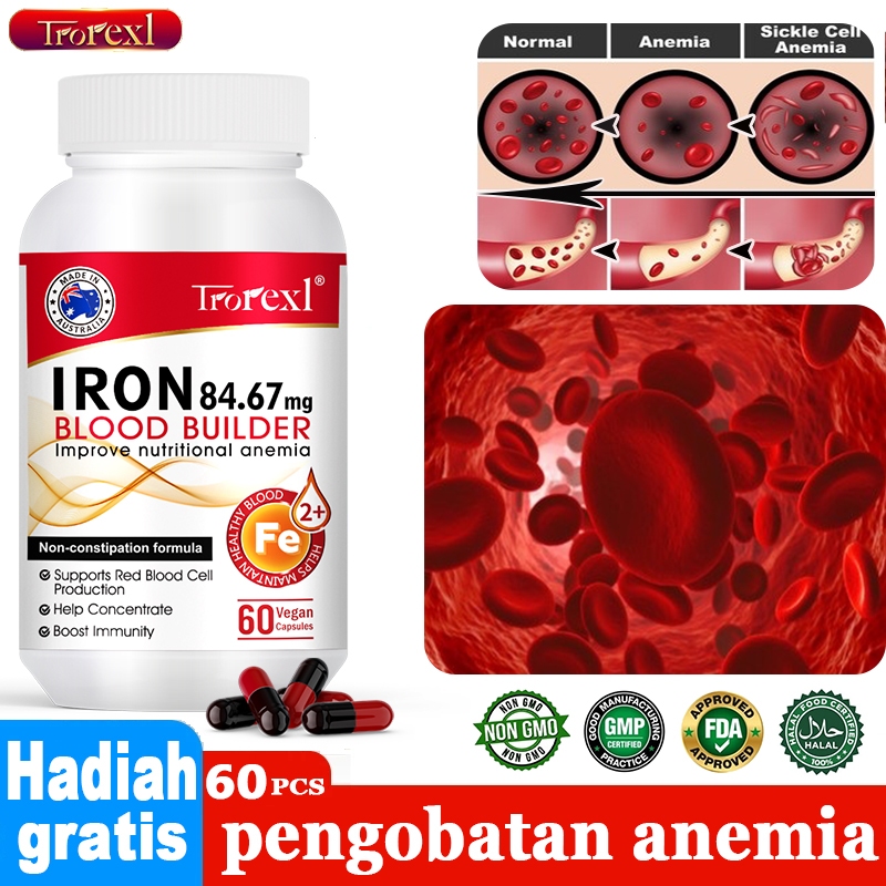 Jual [Halal]60 kapsul/botol Mengisi kembali darah kapsul Memperbaiki ...