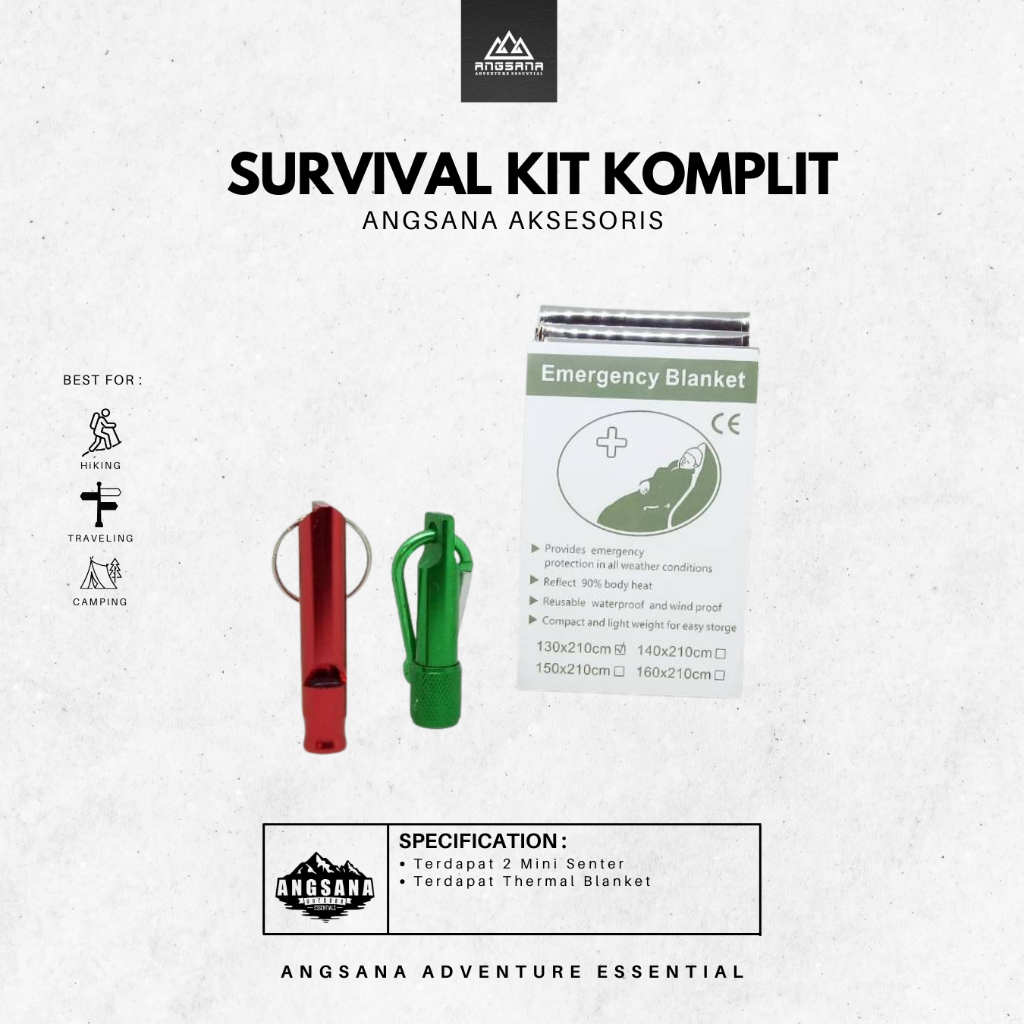 Jual Peralatan Survival Kit Komplit | Shopee Indonesia