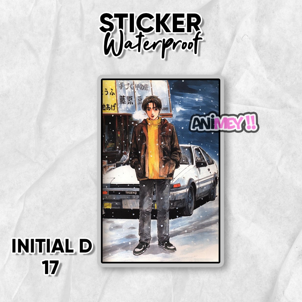 Jual Stiker Initial D / Sticker Waterproof / Takumi Fujiwara ...